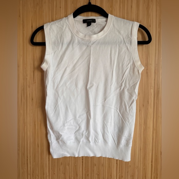 J. Crew | Tops | J Crew White Shell Top | Poshmark